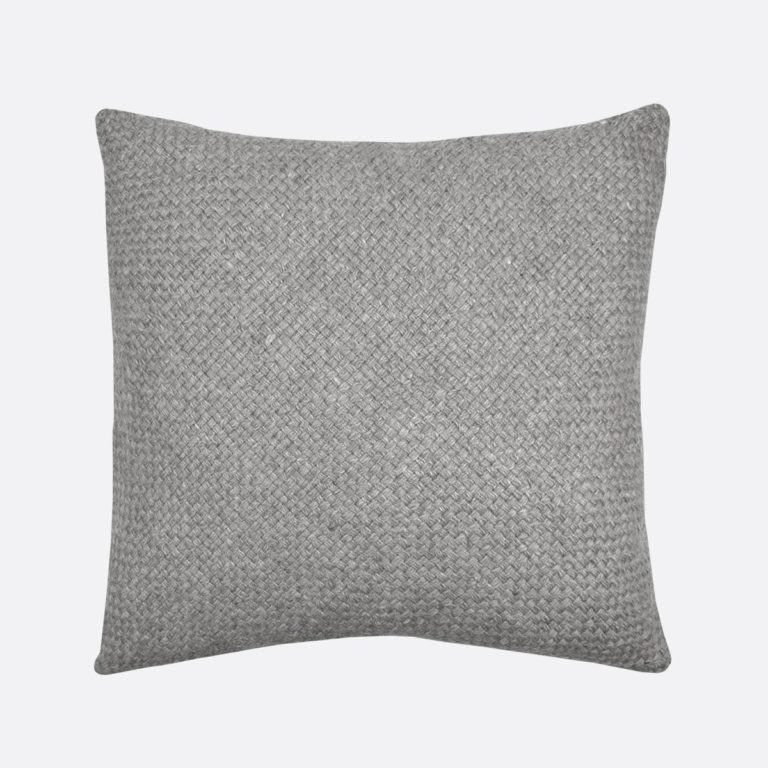 Mini coussin rond à pompons blanc - Coussin ethnique - Finca